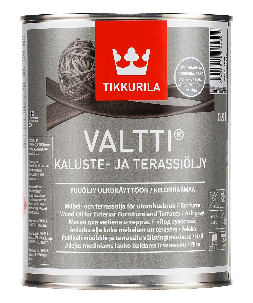 VALTTI KALUSTE- JA TERASSIÖLJY KELONHARMAA 0,9L - Heinolan Levy Ja Lista